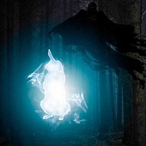 Bunny Patronus PNG file for photoshop | Etsy