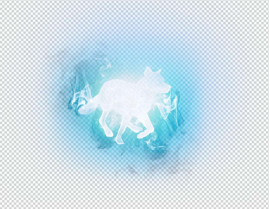 Wolf Patronus PNG File for Photoshop - Etsy