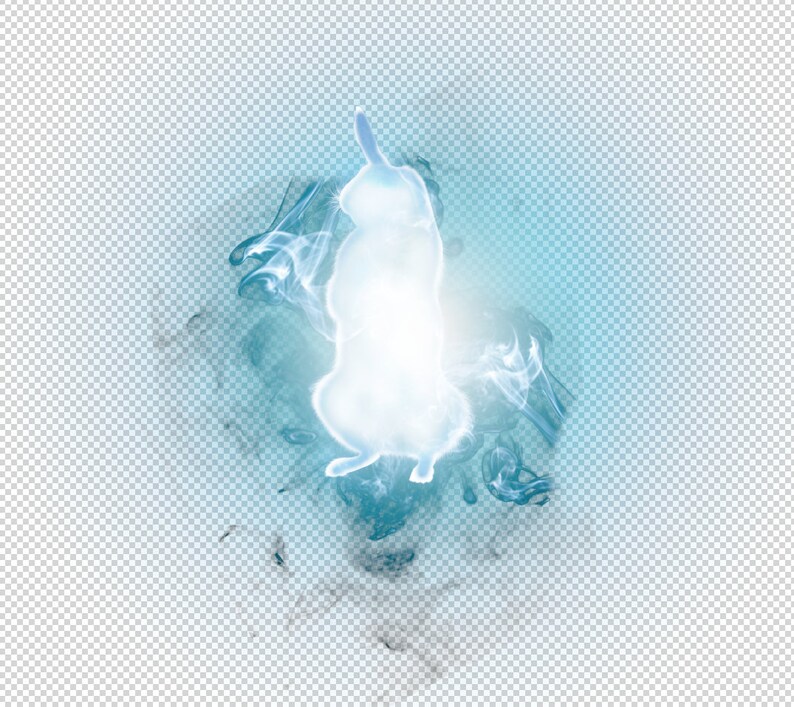 Bunny Patronus PNG file for photoshop | Etsy
