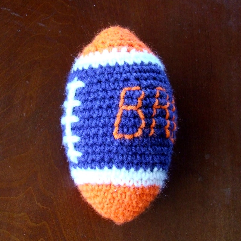 Crochet Football - Etsy