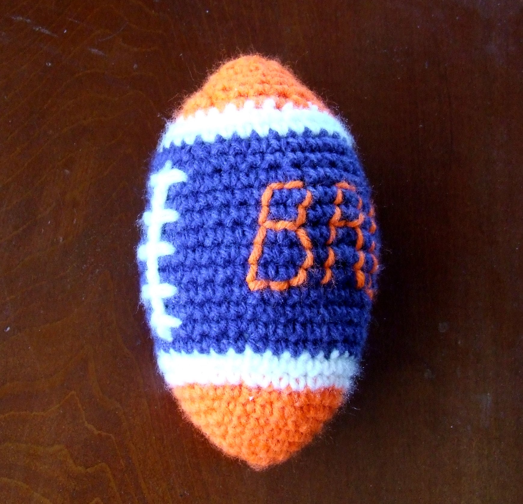 CROCHET PATTERN for Mini Team Football - in Your Team Colors - 7" - Etsy