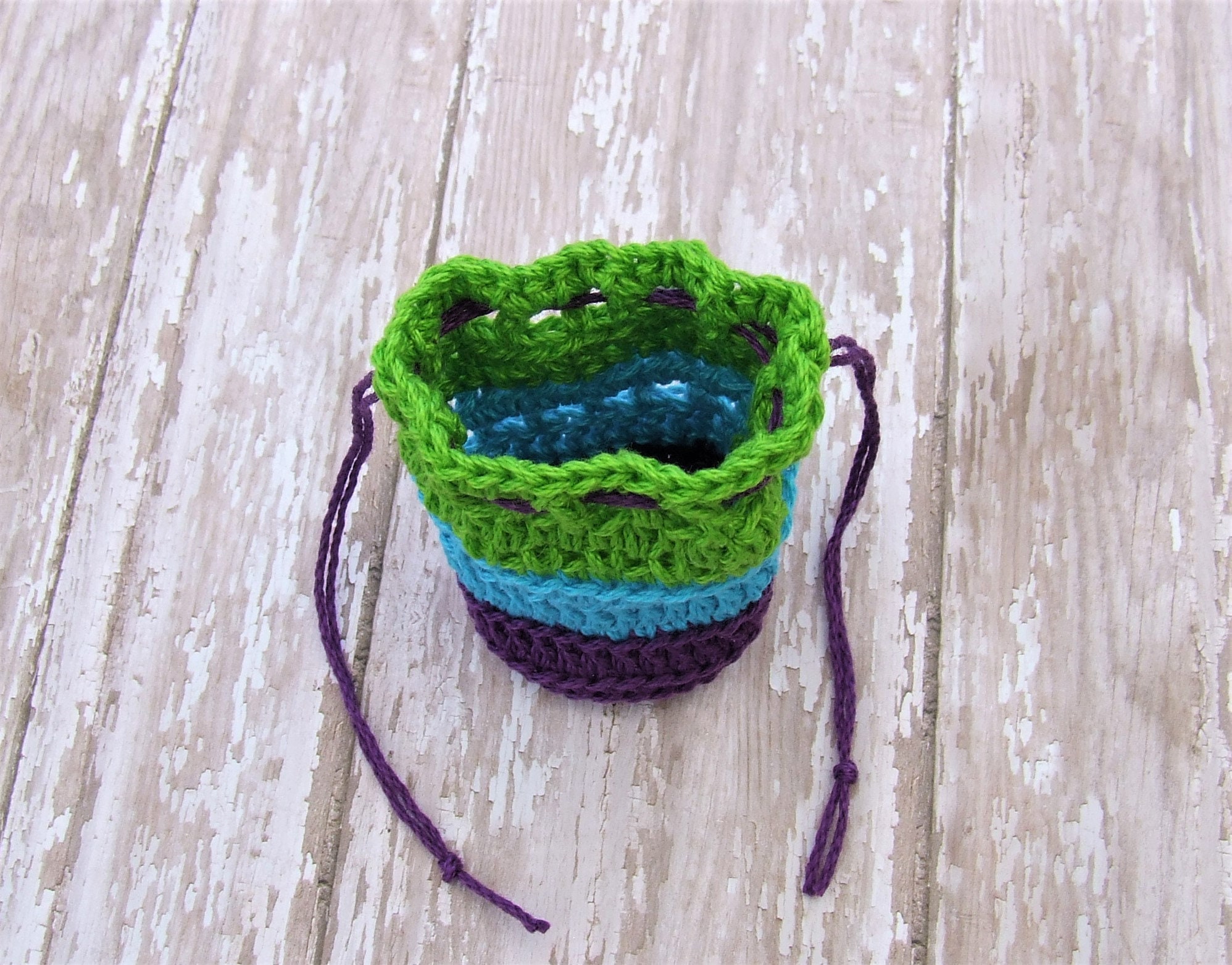 Hand Crocheted Mini Pouch: Coin Purse, Sachet Bag - Etsy