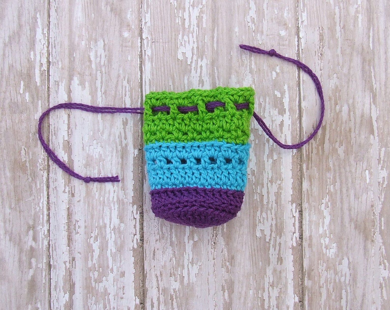 Hand Crocheted Mini Pouch: Coin Purse, Sachet Bag - Etsy