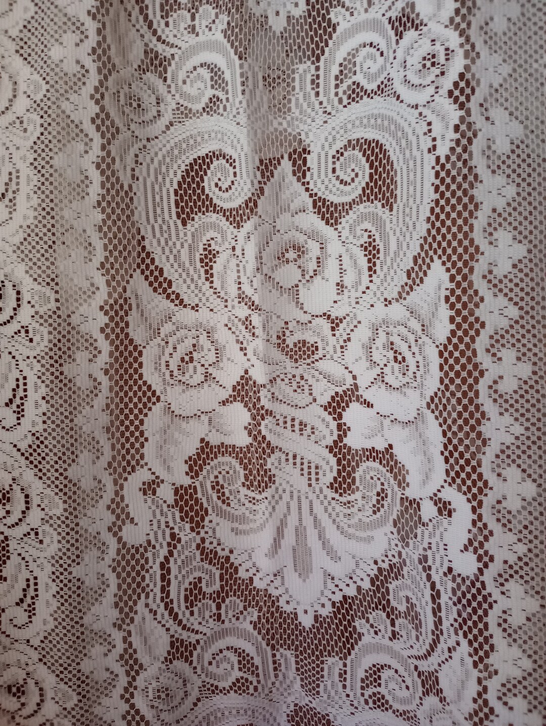 Vintage Romantic White Lace Curtain - Etsy