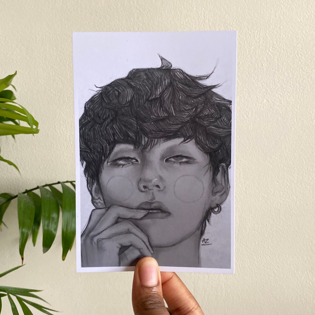 Tae Contact Art Print kpop Fanart - Etsy