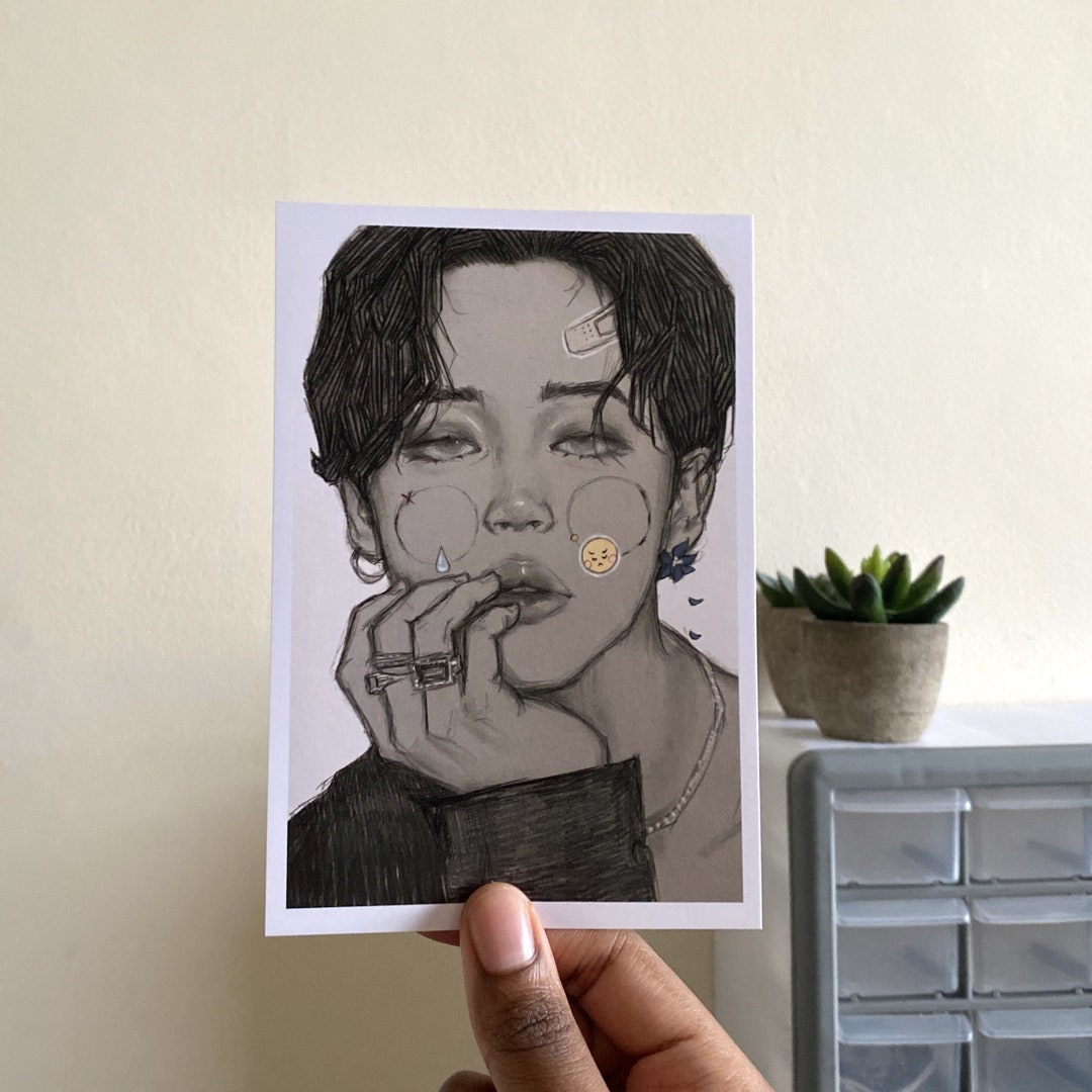 Curated by Jimin Art Print BTS Fanart Print Bangtan Kpop - Etsy