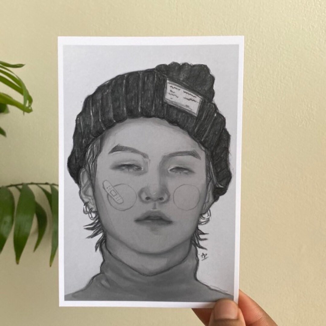 Yoon Beanie Art Print NEW kpop Fanart - Etsy