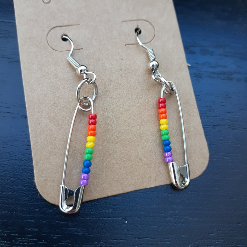 Beaded Safety Pin - Etsy
