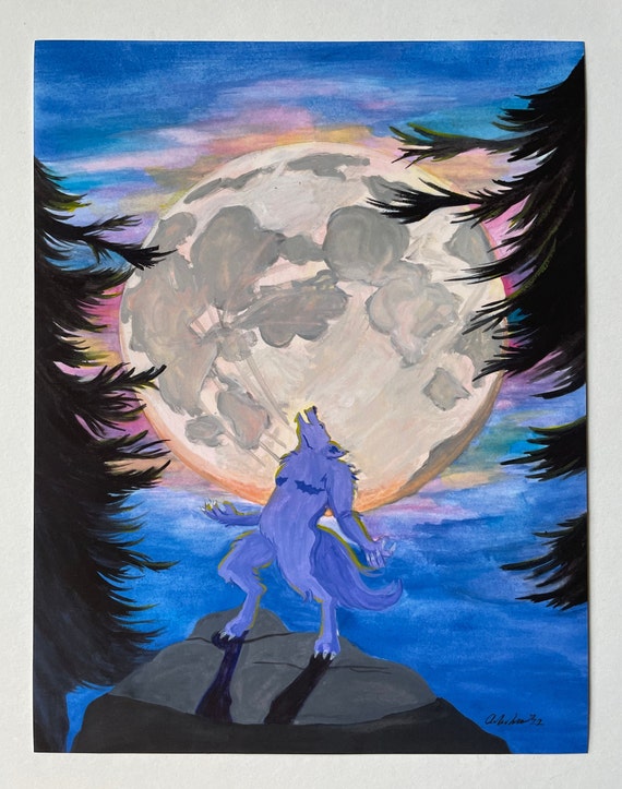 Trans Joy Werewolf Print - Etsy