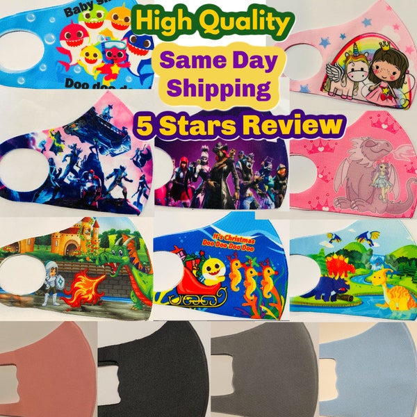 Kid Face Mask - Etsy