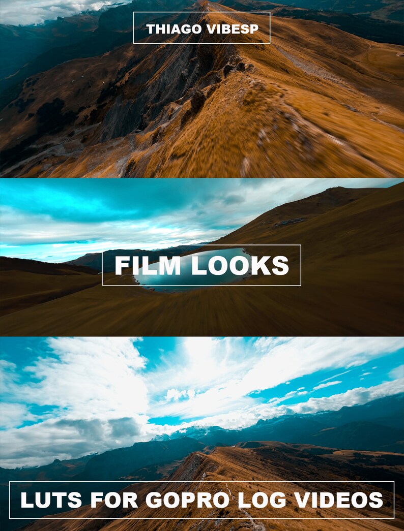 Cinematic Luts for Gopro Log Videos - Etsy