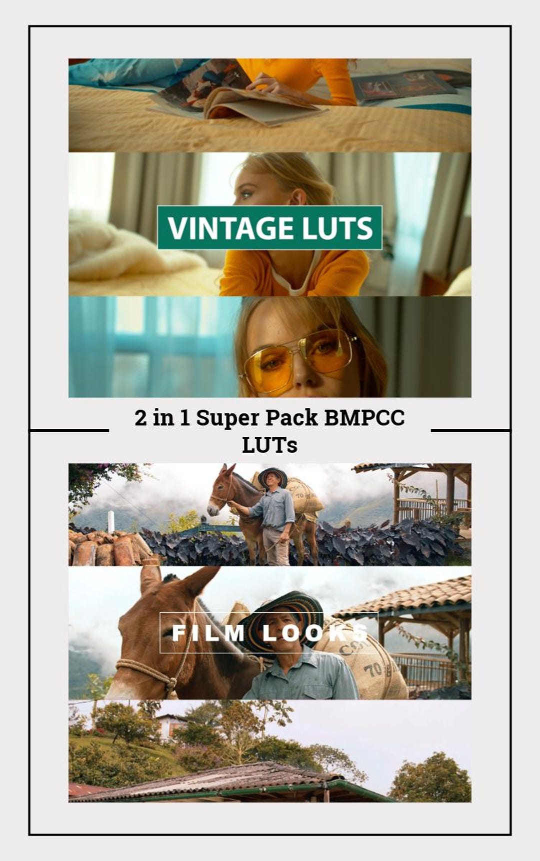 Cinematic Luts: Film Look Color Grading for BMPCC 4K/6K - Etsy