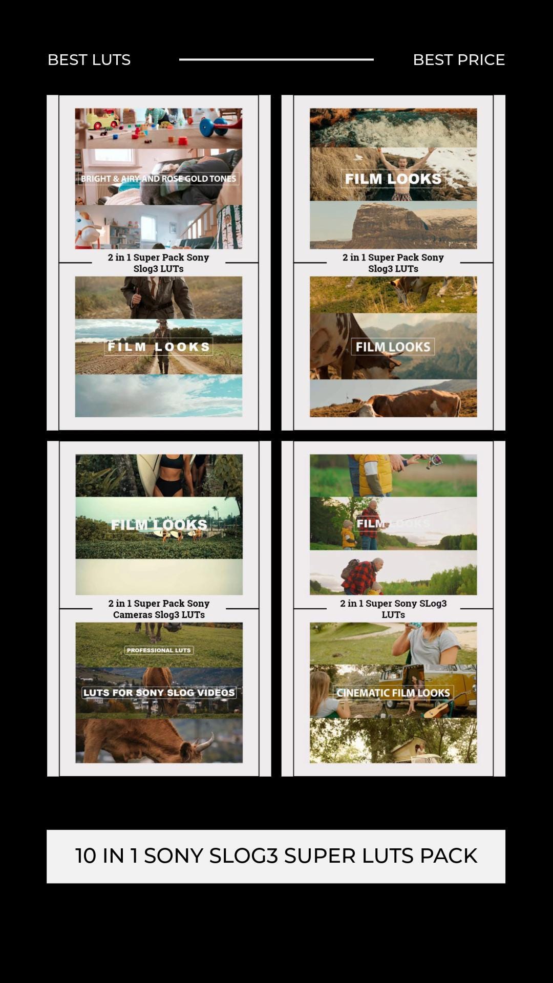 Sony S-log3 Luts Pack: 38 Cinematic Color Grading Presets - Etsy