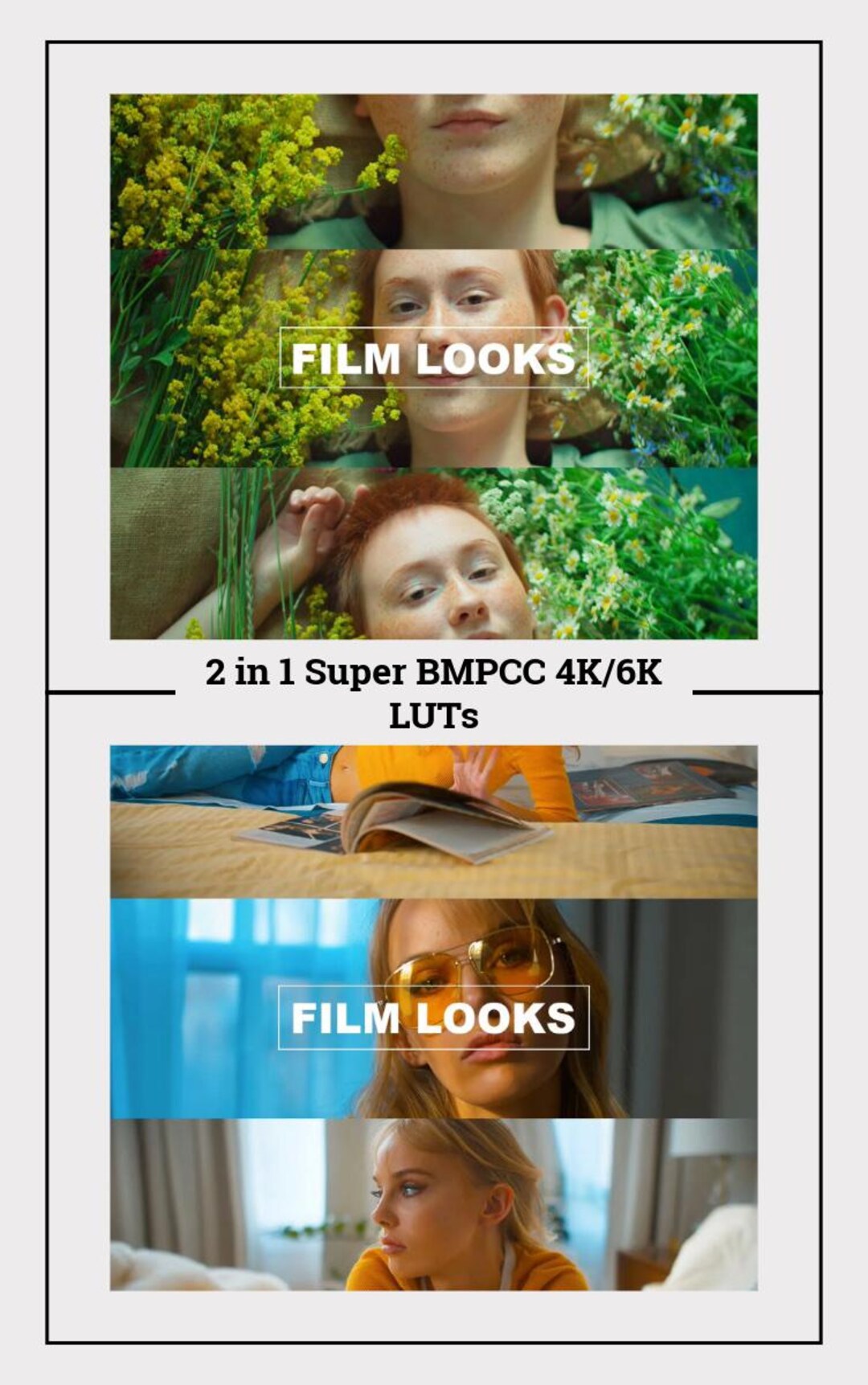 BMPCC 4K 6K Luts - Cinematic Color Presets for Davinci, Premiere, FCPX ...