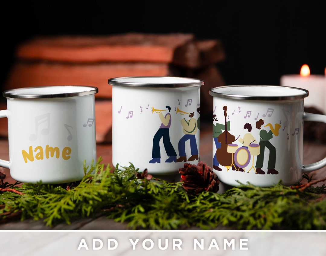 Jazz Band Wraparound Custom Campfire Mugs - Etsy