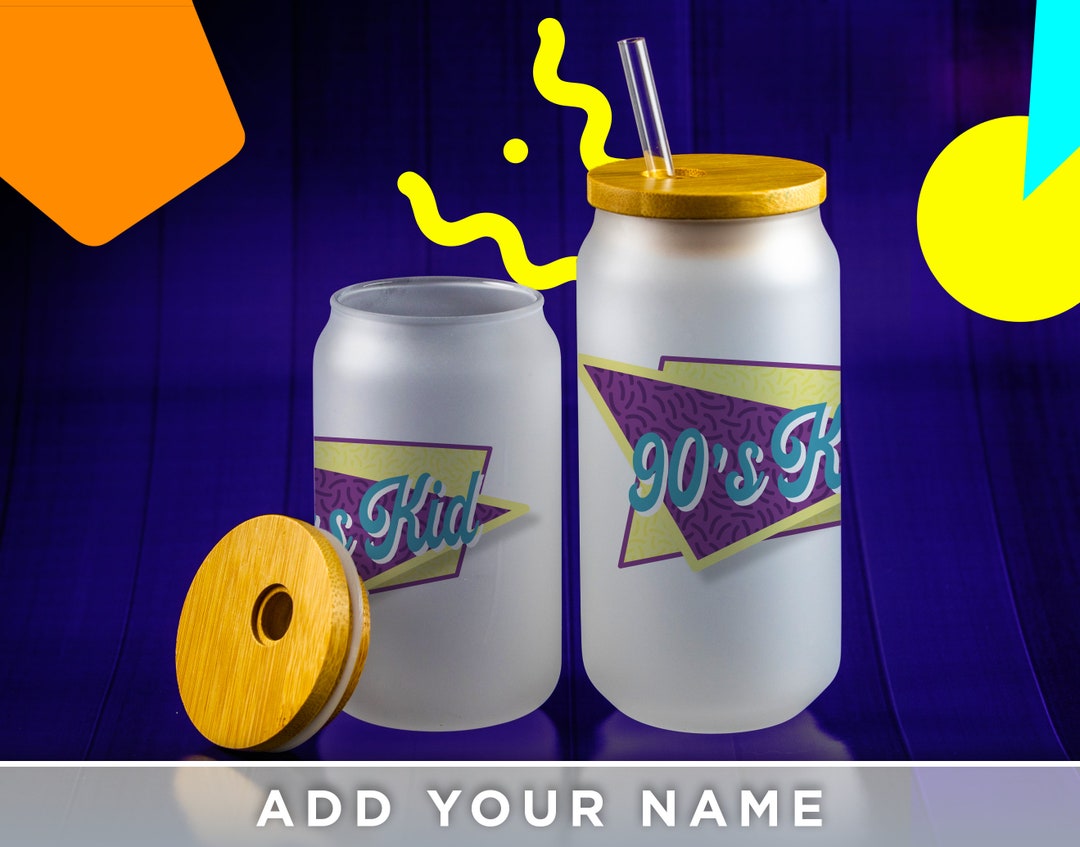 Custom 90s Kid Soda Can Glass – Personalized Retro Cup - Etsy