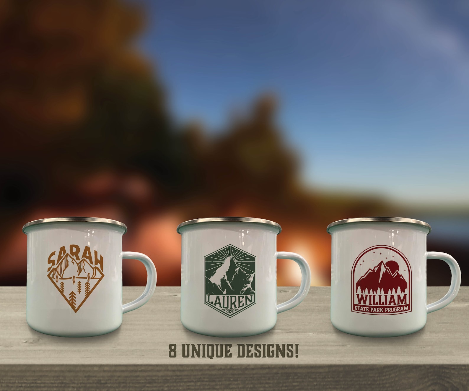 Personalized Campfire Patch Mugs - Etsy