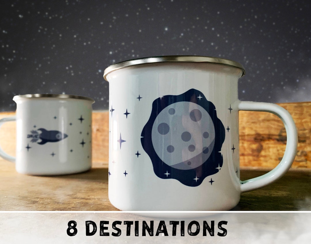 Personalized Rocket Destination Campfire Mugs - Etsy