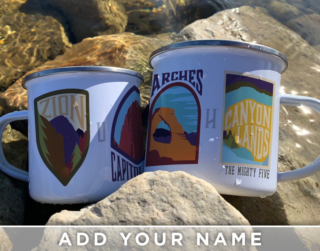 National Parks- Utah - Wrap Design Custom Campfire Mugs - Etsy