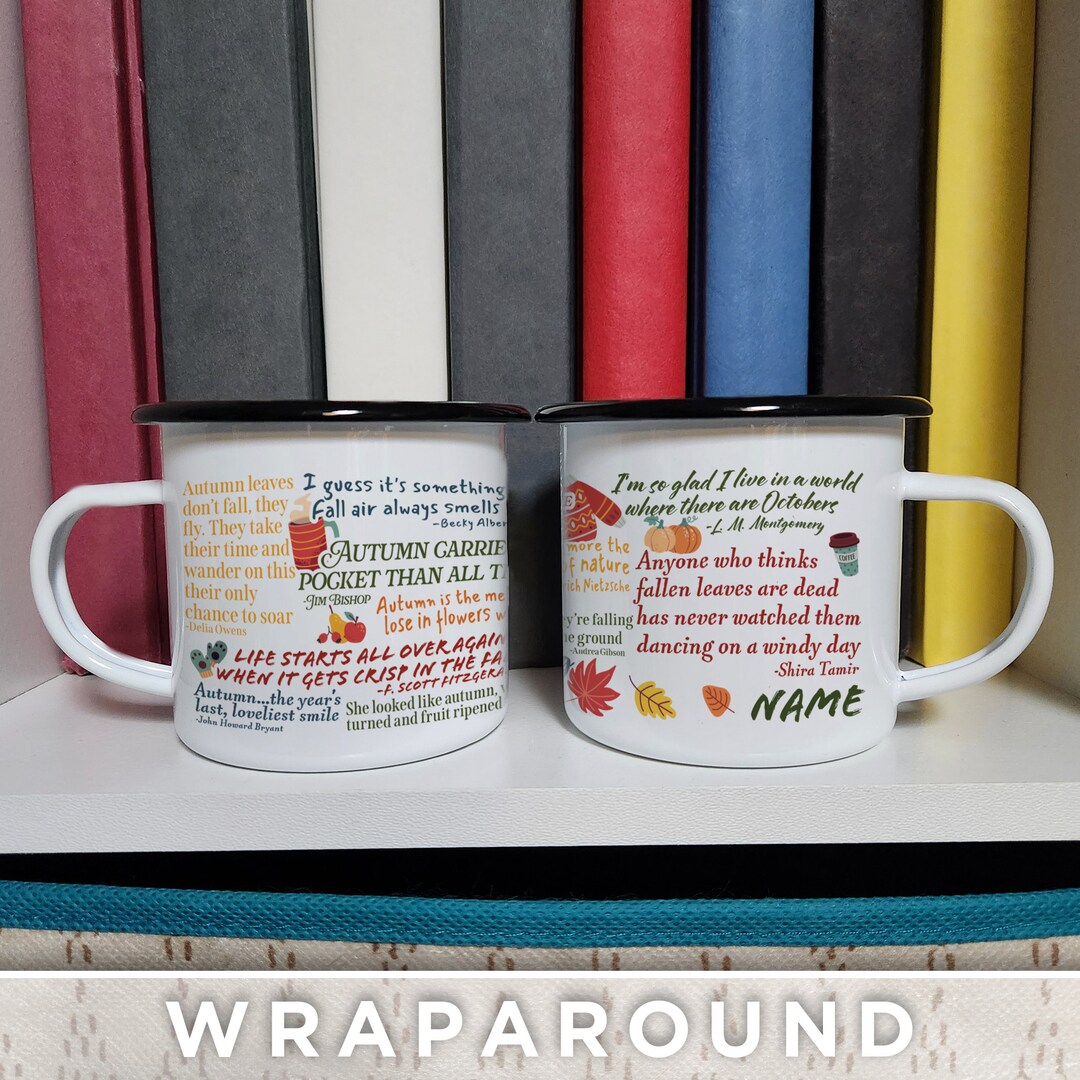 Personalized Autumn Quotes Campfire Mug – Cozy Fall Decor - Etsy