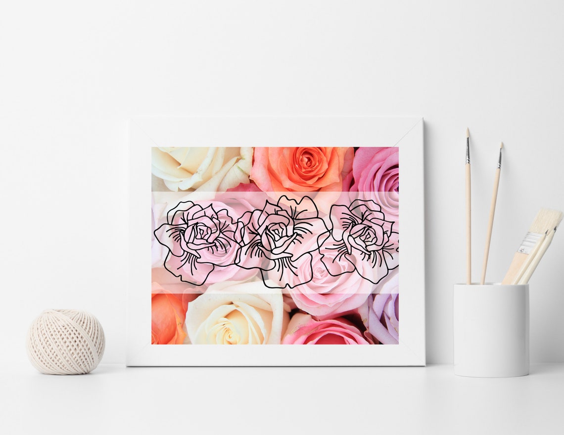 Summer Roses PRINTABLE DOWNLOAD - Etsy