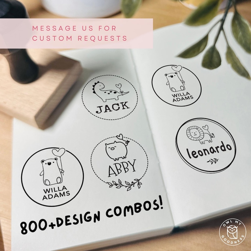 Custom Name Stamp - Etsy