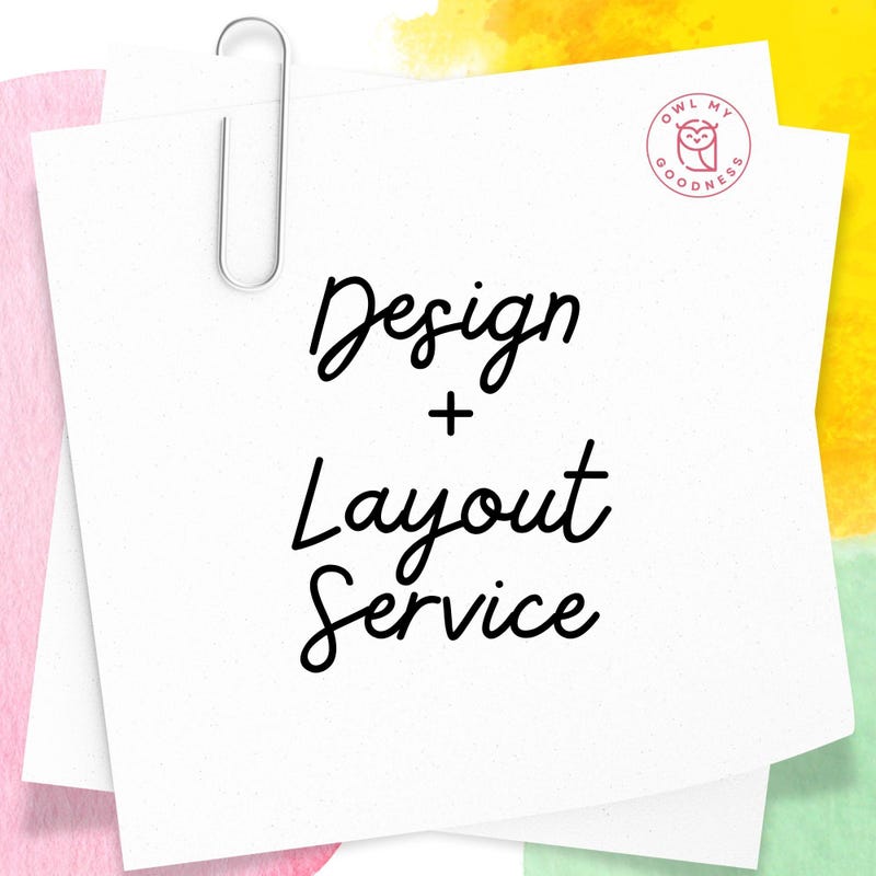 Graphic Design Layouts - Etsy