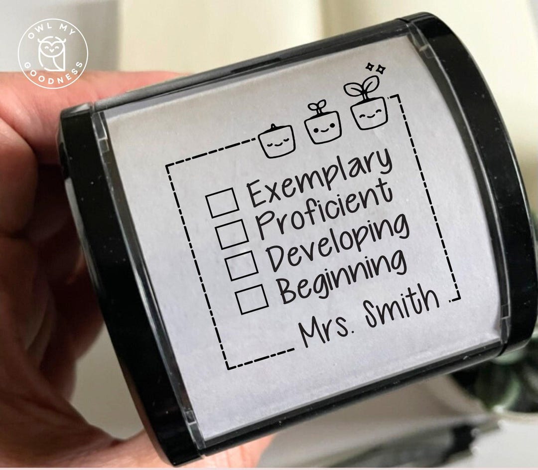 Grading Stamps for Teachers, Teacher Grade Stamp, Custom Text Teacher ...