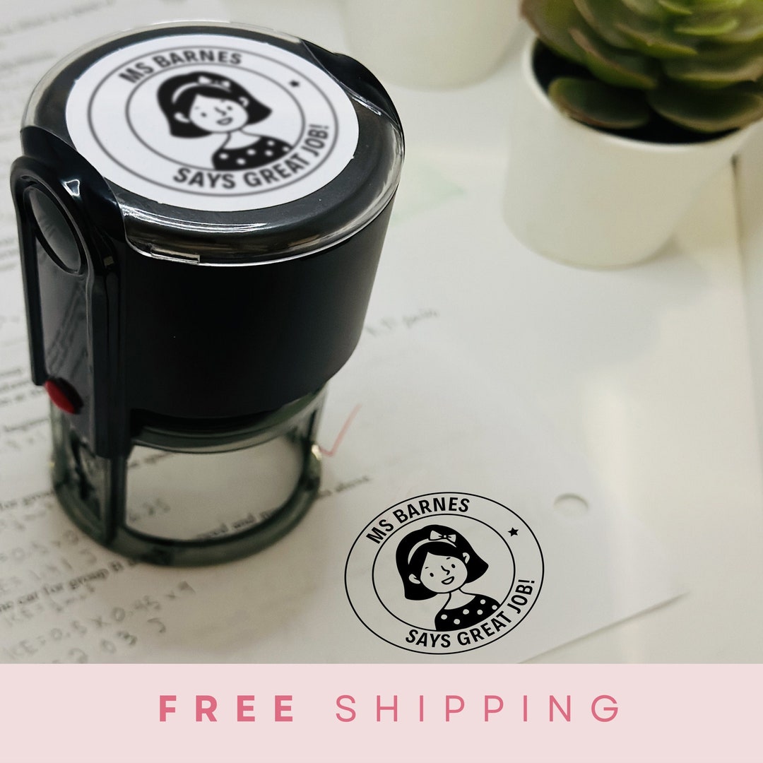 Cute Cartoon Face Stamp, Cute Avatar Face Stamp, Teacher Face Stamp ...