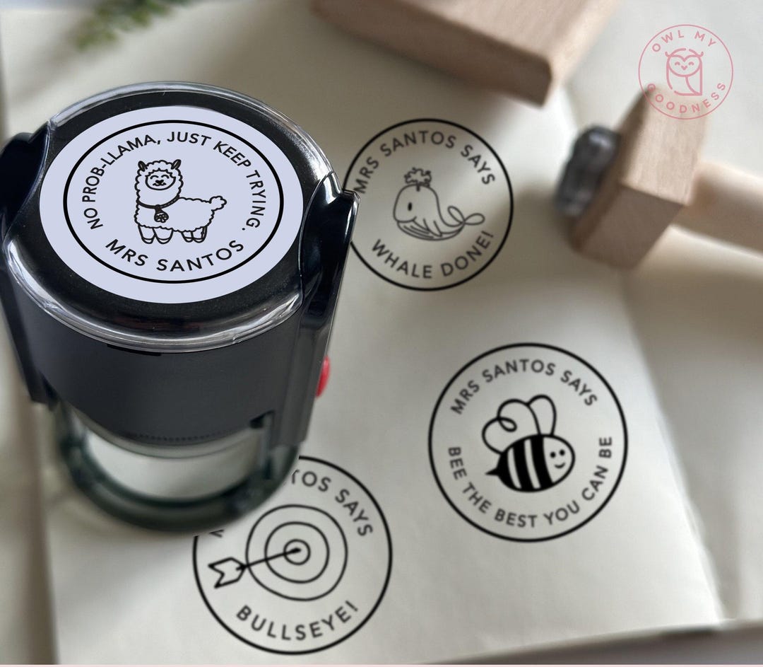 Custom Teacher Stamp, Funny Teacher Gift, Gift for Teacher, Custom ...