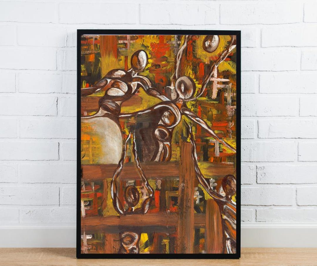 Abstract Art Print Titled: Shadowland-16x20 Mat Size - Etsy