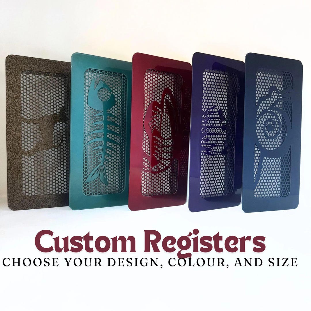 Custom Steel Floor Vent: Powder Coated Metal Register, Colorful HVAC ...