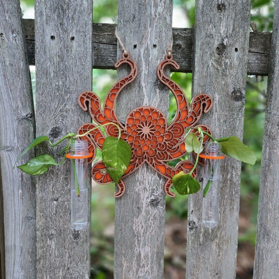 Double File Laser Cut Mandala Octopus Plant Propagation - Etsy