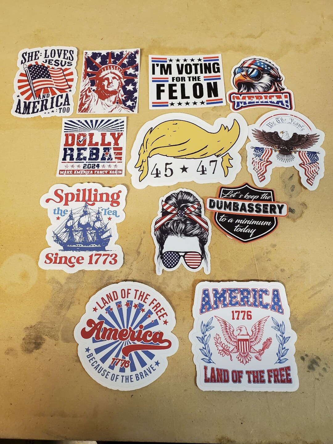 Patriotic Sticker Pack! 12 Large Stickers Included! - Etsy