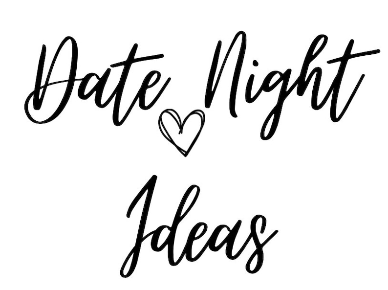 Date Night Ideas -wedding Downloadable Printout! - Etsy