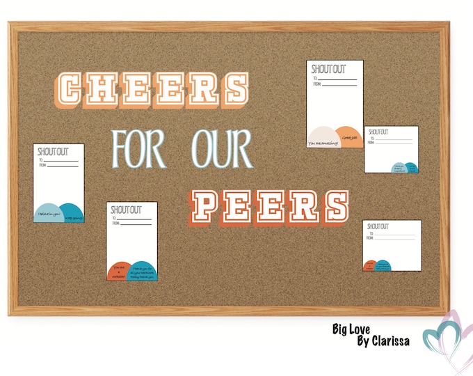 Shout Out Bulletin Board Digital Download to Printout - Etsy