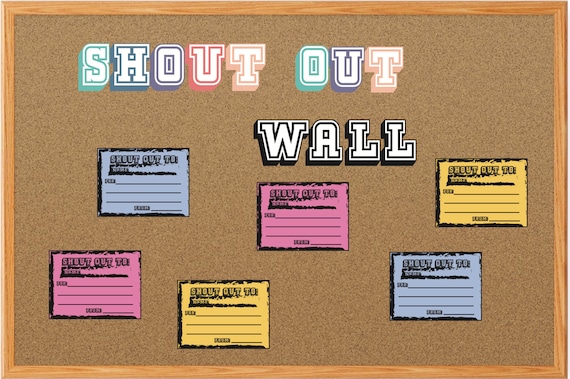 Classroom Shout Out Wall Letters Digital Download - Etsy