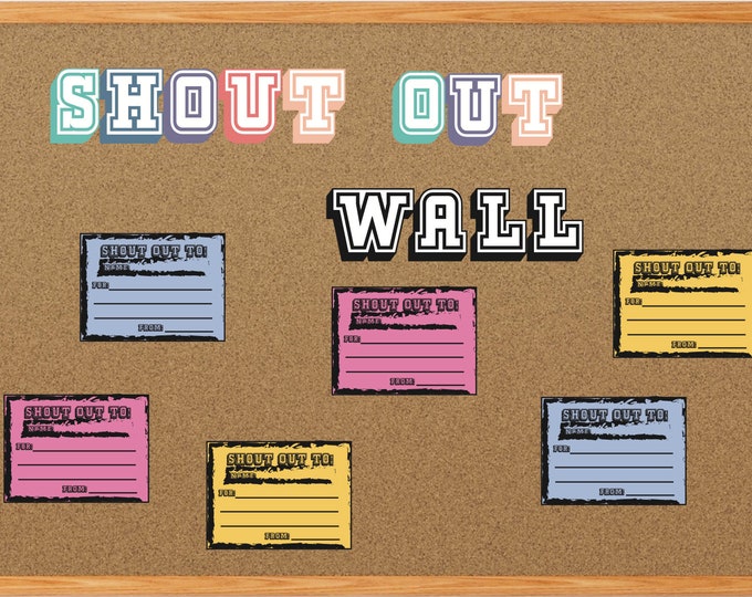 Classroom Shout Out Wall Letters Digital Download - Etsy