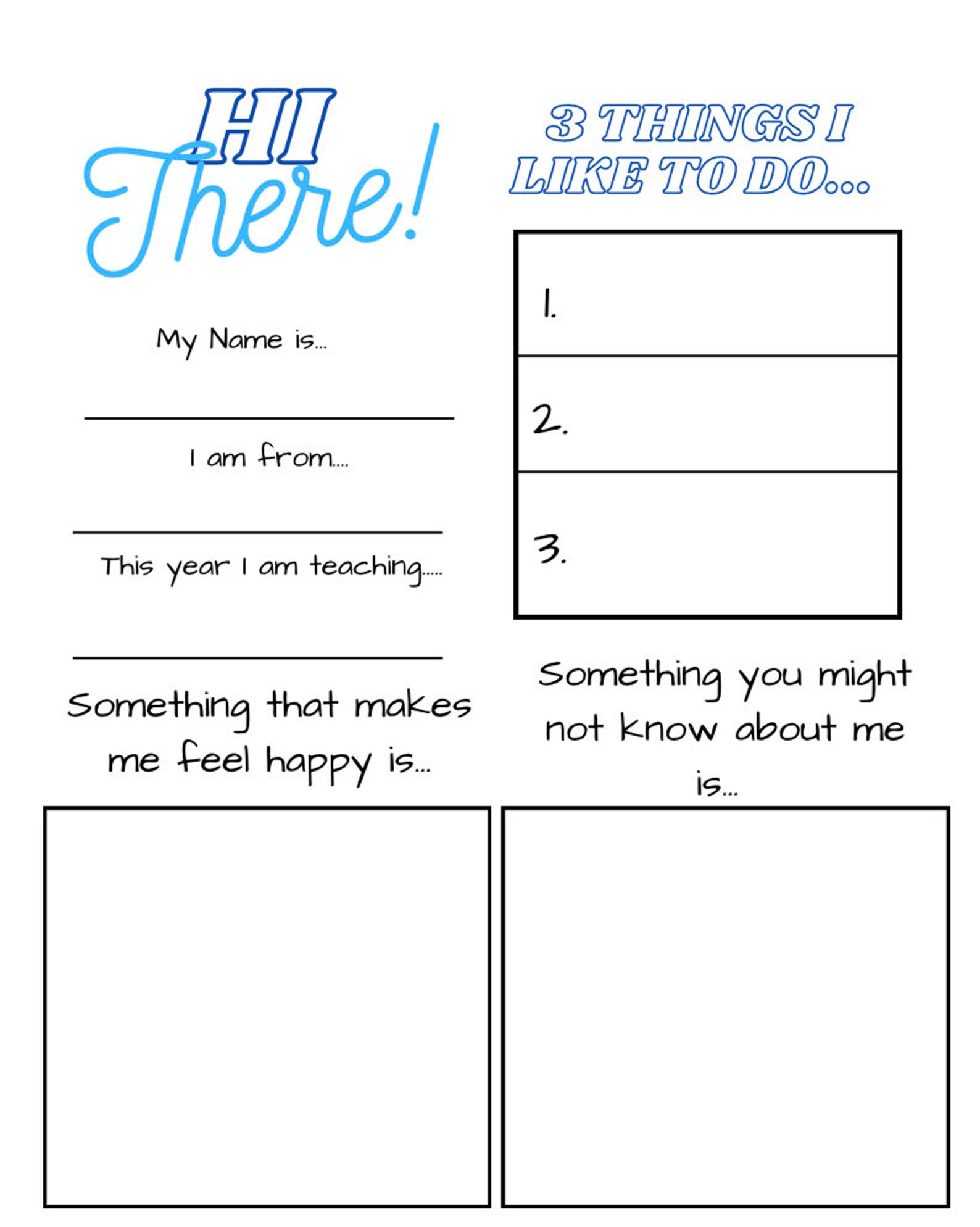 Welcome/get to Know New Staff Bulletin Board! Printable! - Etsy