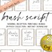 BUNDLE - Brush Script Modern Wedding Sign Collection ~ Editable ...