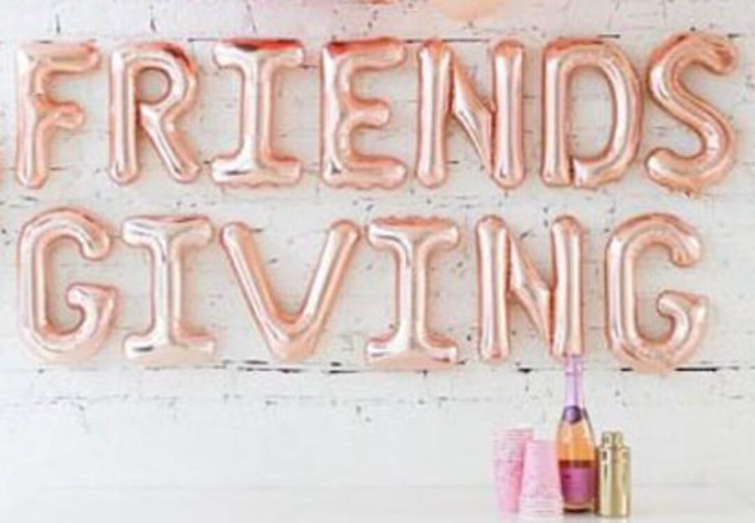 Friendsgiving Banner, Friendsgiving Balloons, Balloon Banner Thankful ...