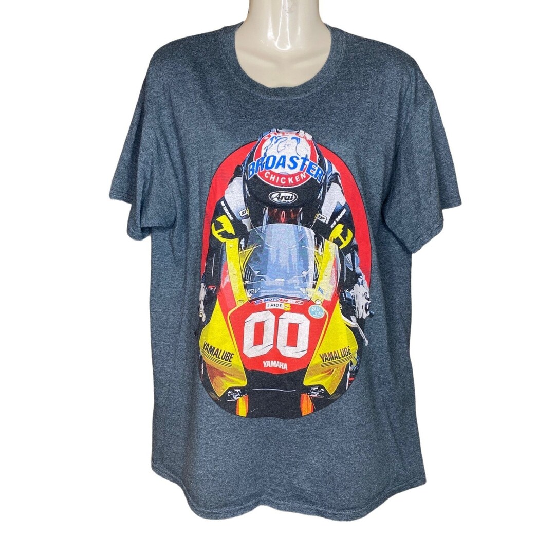 Yamaha Motorcycle Racing WWDD Broaster Chicken Advertising T Shirt ...