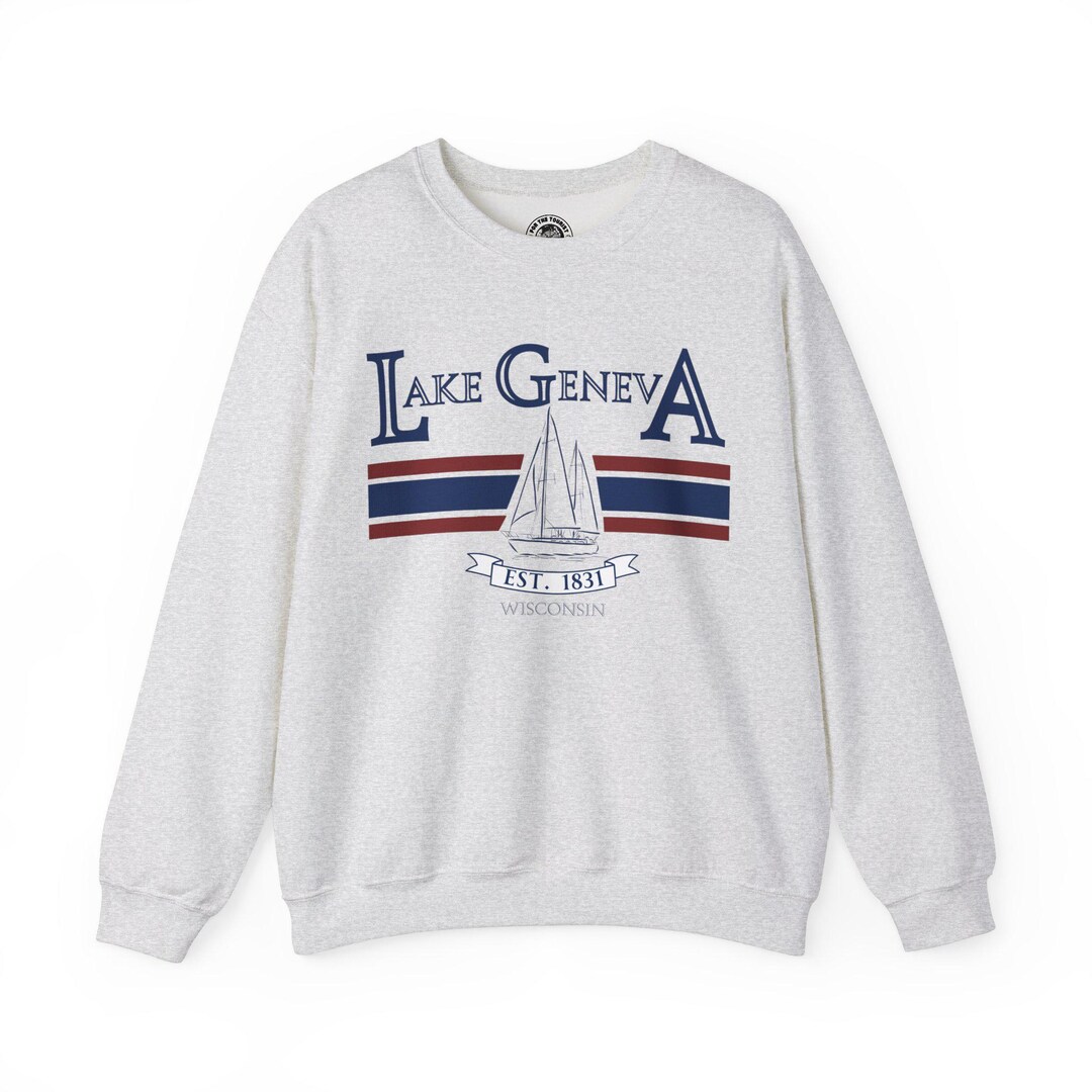 Midwest Lake Geneva Wisconsin Crewneck Sweatshirt - Unisex Heavy Blend ...