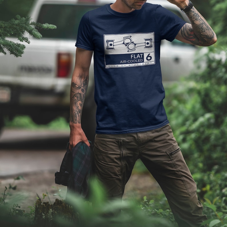 Flat 6 Air Cooled, Boxer Engine T Shirt, Flat Six T Shirt, Flat 6 T ...