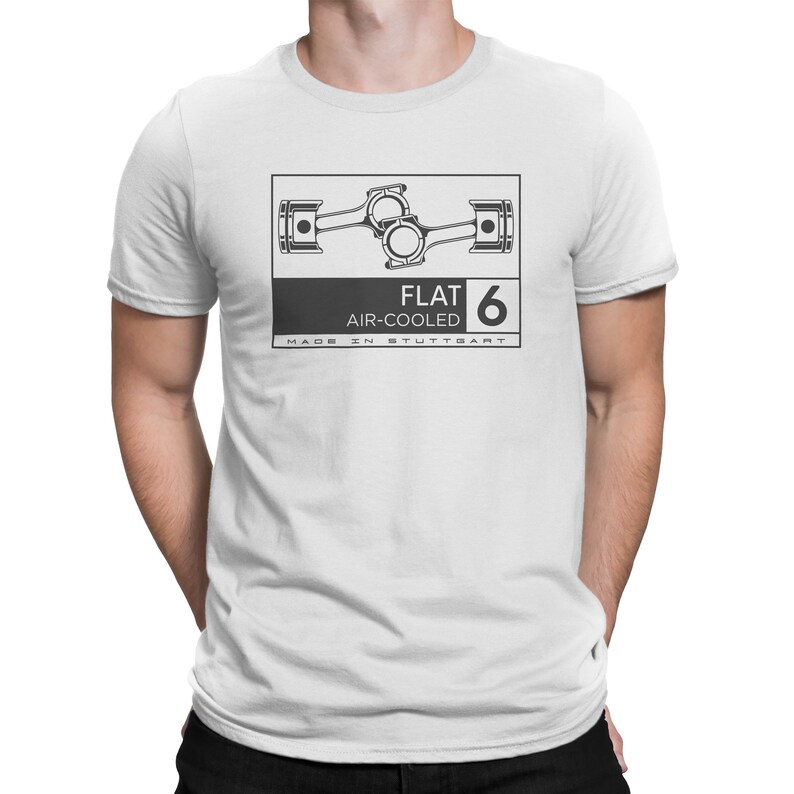 Flat 6 Air Cooled, Boxer Engine T Shirt, Flat Six T Shirt, Flat 6 T ...