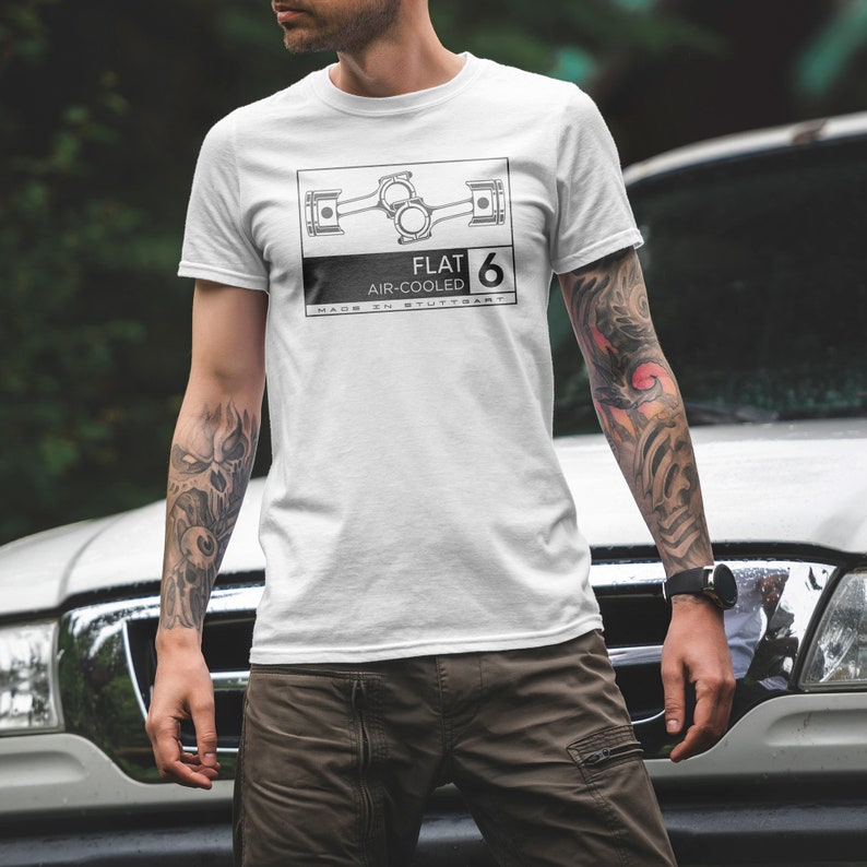 Flat 6 Air Cooled, Boxer Engine T Shirt, Flat Six T Shirt, Flat 6 T ...