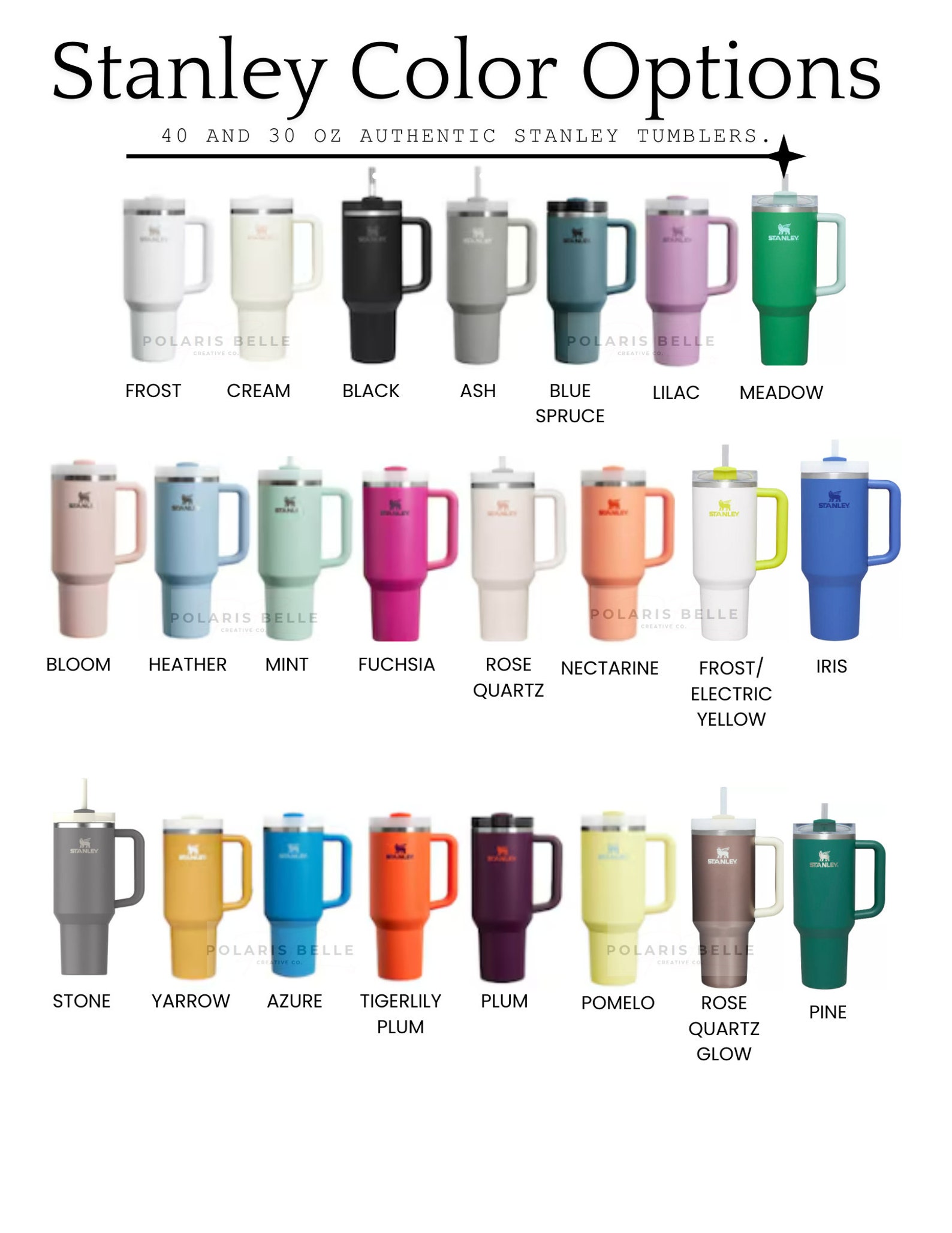 40oz/30oz Custom (stanley and Non-branded) - Etsy