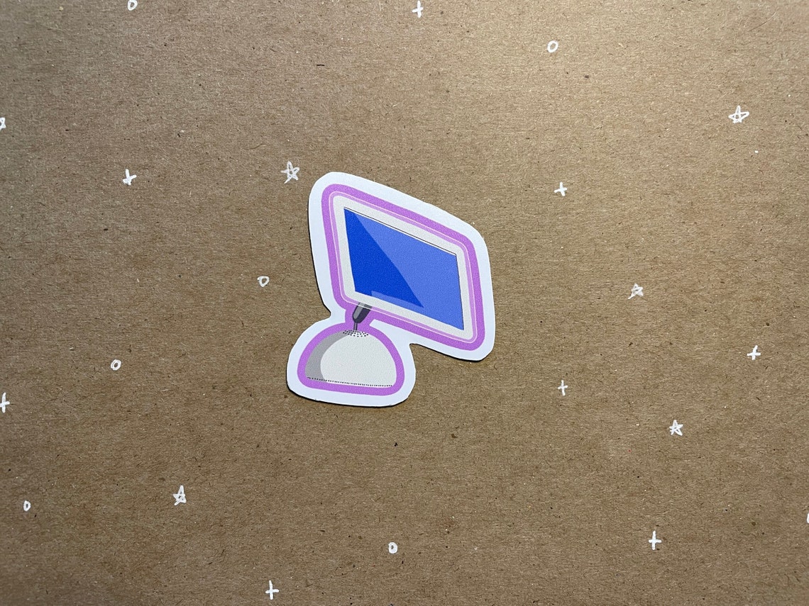 Sticker Set Vintage Tech Sticker Pack Cute Laptop | Etsy