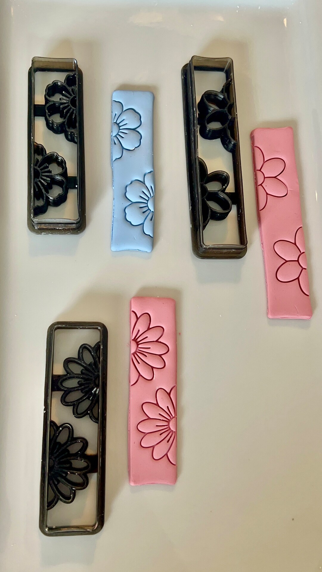 Flower Bookmark Cutters for Polymer Clay. Bundle of 3 - Etsy