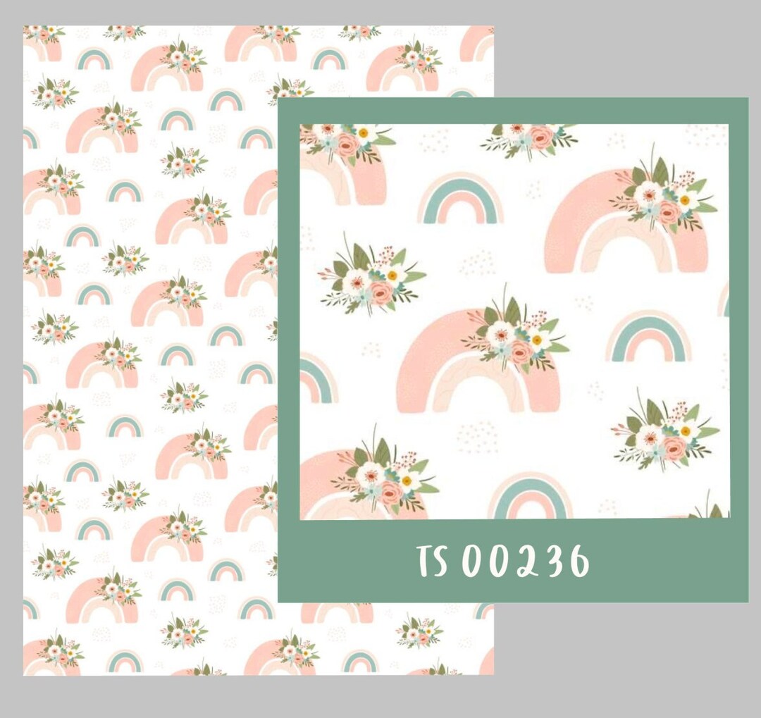 Spring Rainbow Transfer Paper for Clay. TS00236 - Etsy